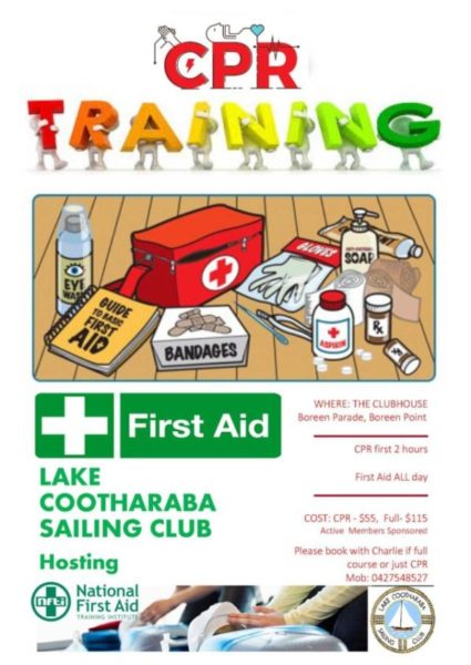 CPR and First Aid Training – Lake Cootharaba Sailing Club